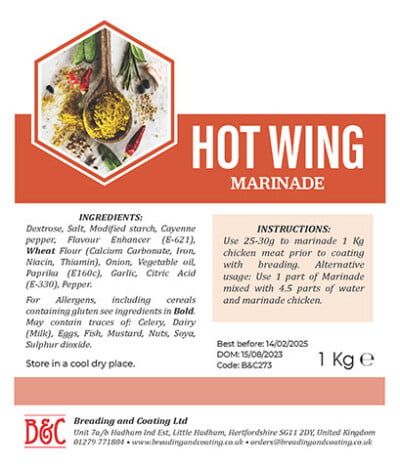 Hot Wing Marinade - Breading & Coating